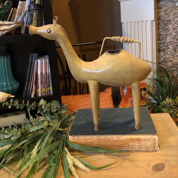 Accents | Rare Vintage Metal Camel Shaped Watering Can 13 X 125 | Poshmark